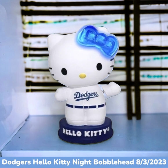 Hello Kitty | Other | La Dodgers Hello Kitty Light Up Bow Bobblehead ...
